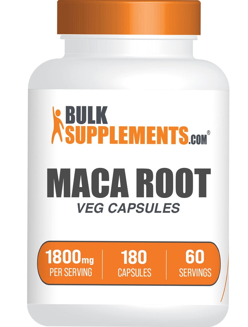 BulkSupplements* Maca Root Extract Capsules - 1800mg per Serving (180 ...