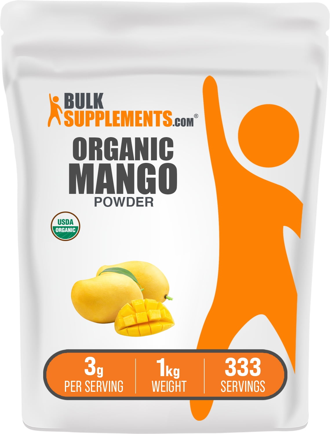 BulkSupplements Organic Mango Powder- 3g per Serving - 1 Kilogram (2.2 ...