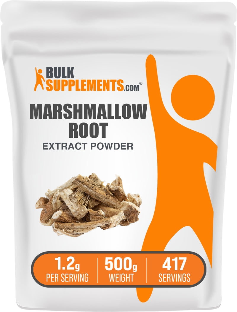 BulkSupplements Marshmallow Root Extract Powder - 1.2g per Serving - 500 Grams (1.1 lbs) - 417 ...