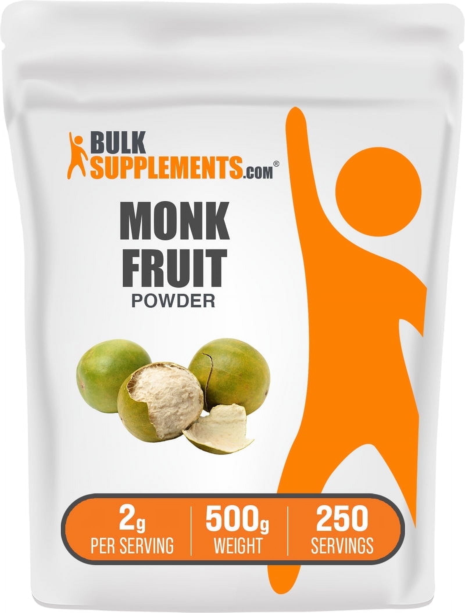 BulkSupplements Monk Fruit Powder, Natural Sweetener, Sugar Substitute ...