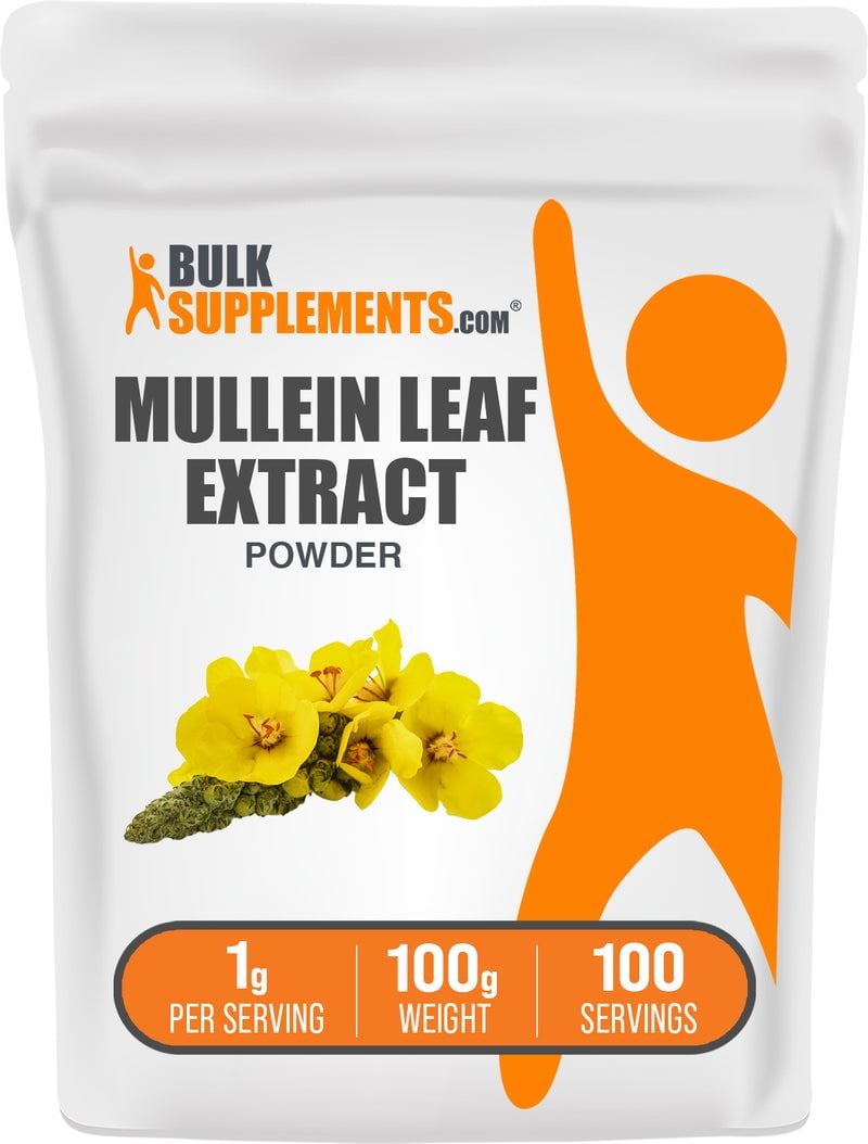 BulkSupplements Mullein Leaf Extract Powder- 1g per Serving - 100 Grams ...