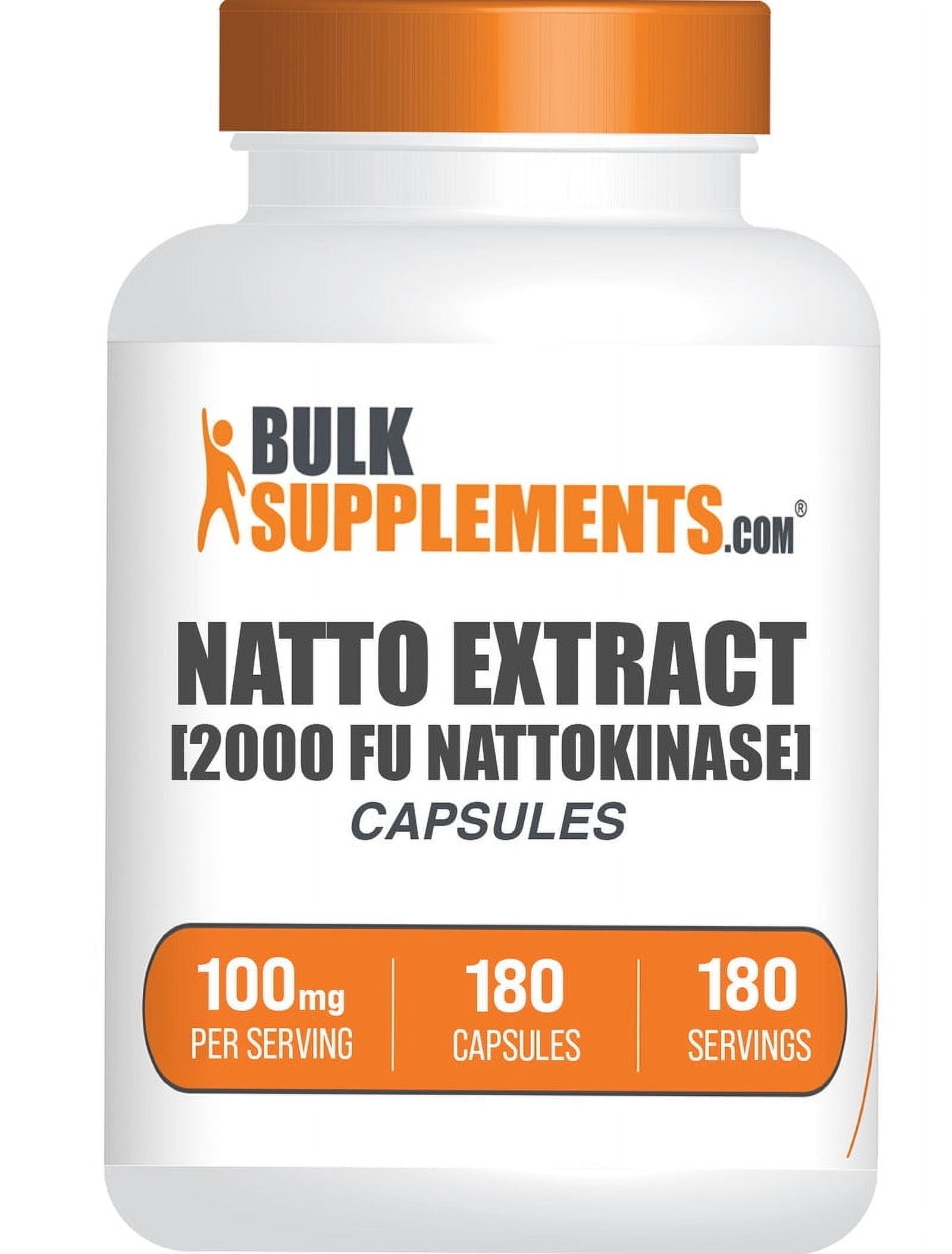 BulkSupplements Nattokinase 2000 FU Capsules, Nattokinase Supplement ...