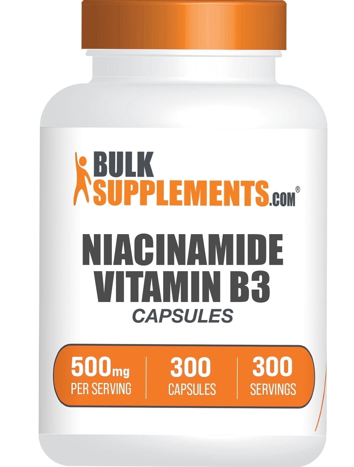 BulkSupplements.com Niacinamide (Vitamin B3) Capsules, 500mg - Skin ...