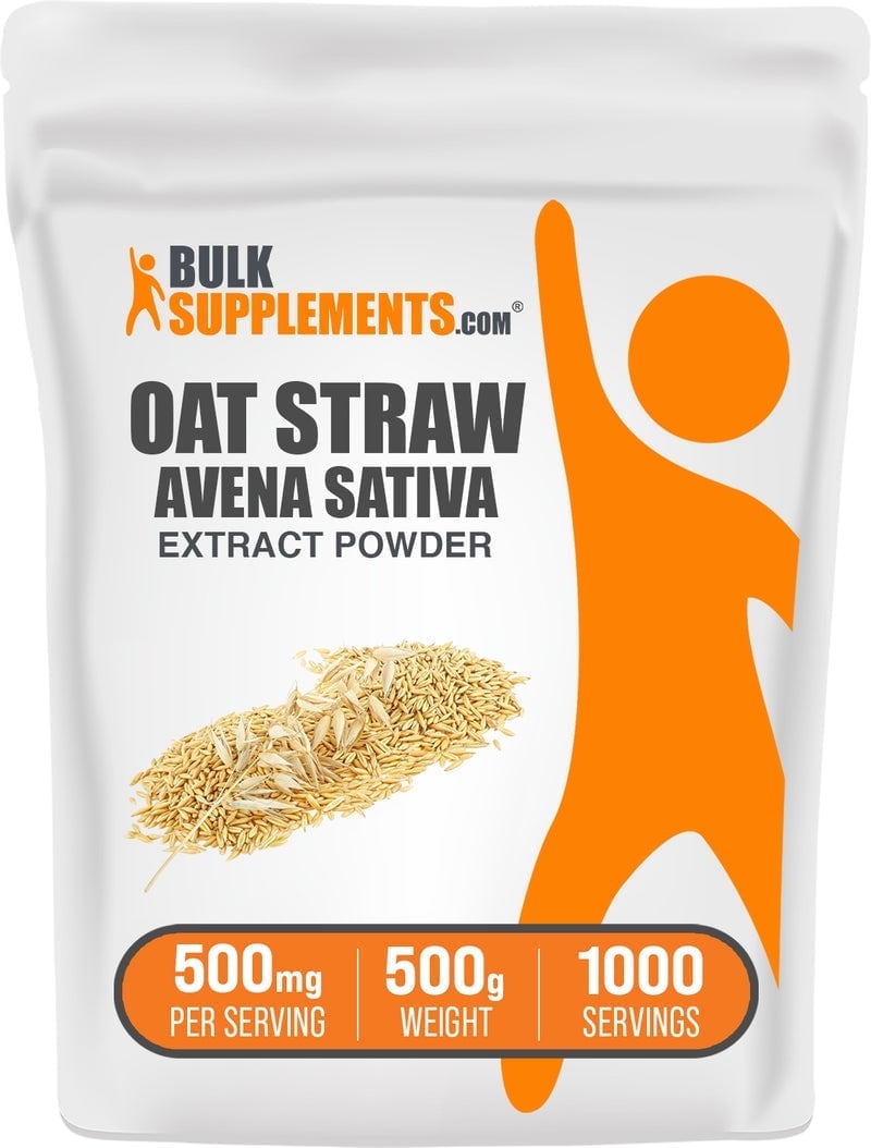 BulkSupplements Oat Straw Extract Powder - 500mg per Serving - 500 ...