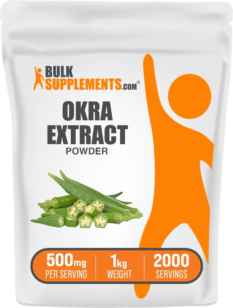 BulkSupplements Okra Extract Powder - 500mg per Serving - 1 Kilogram (2 ...