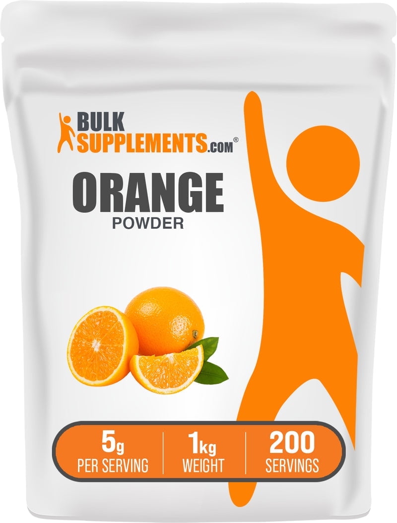 BulkSupplements.com Orange Powder, 1 Kilogram, 200 Servings, Packed ...