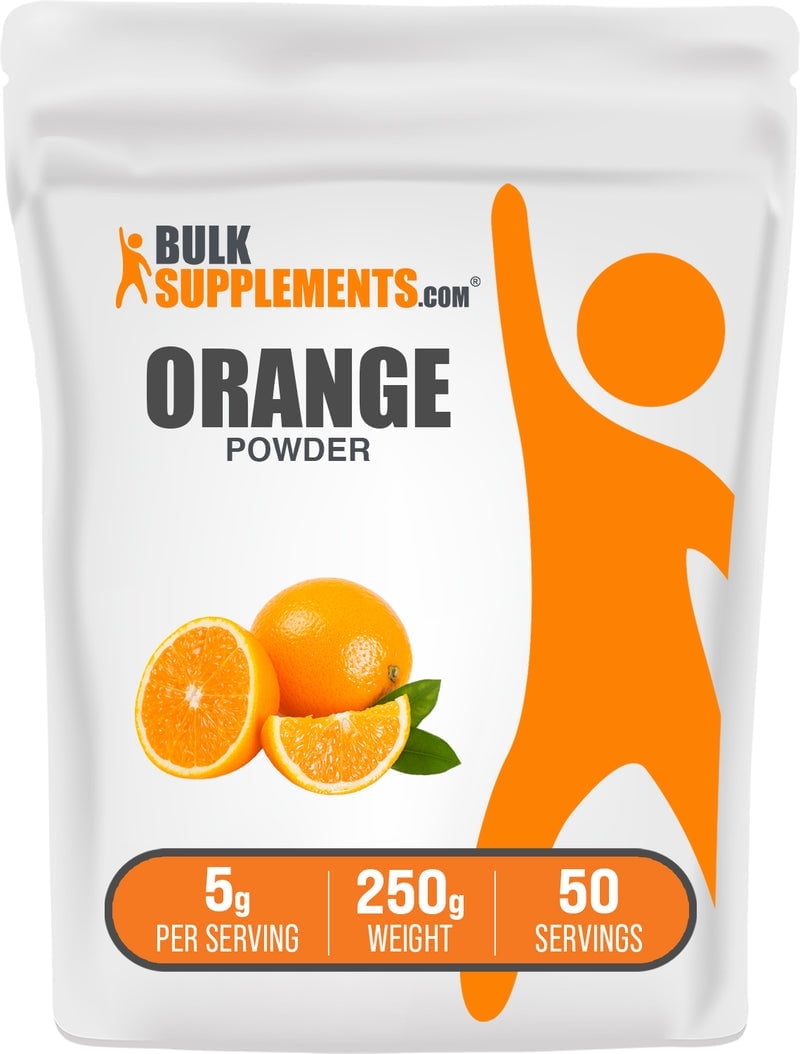 BulkSupplements Orange Powder - 5g per Serving - 250 Grams (8.8 oz ...