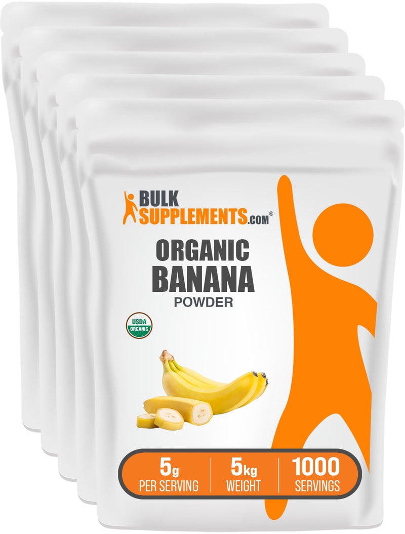 BulkSupplements Organic Banana Powder - 5g per Serving - 5 Kilograms ...