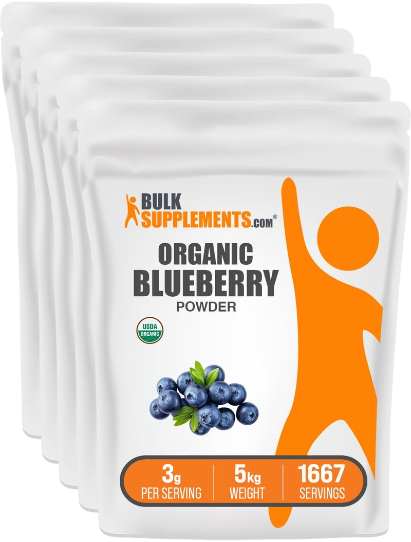 BulkSupplements Organic Blueberry Powder - 3g per Serving - 5 Kilograms ...