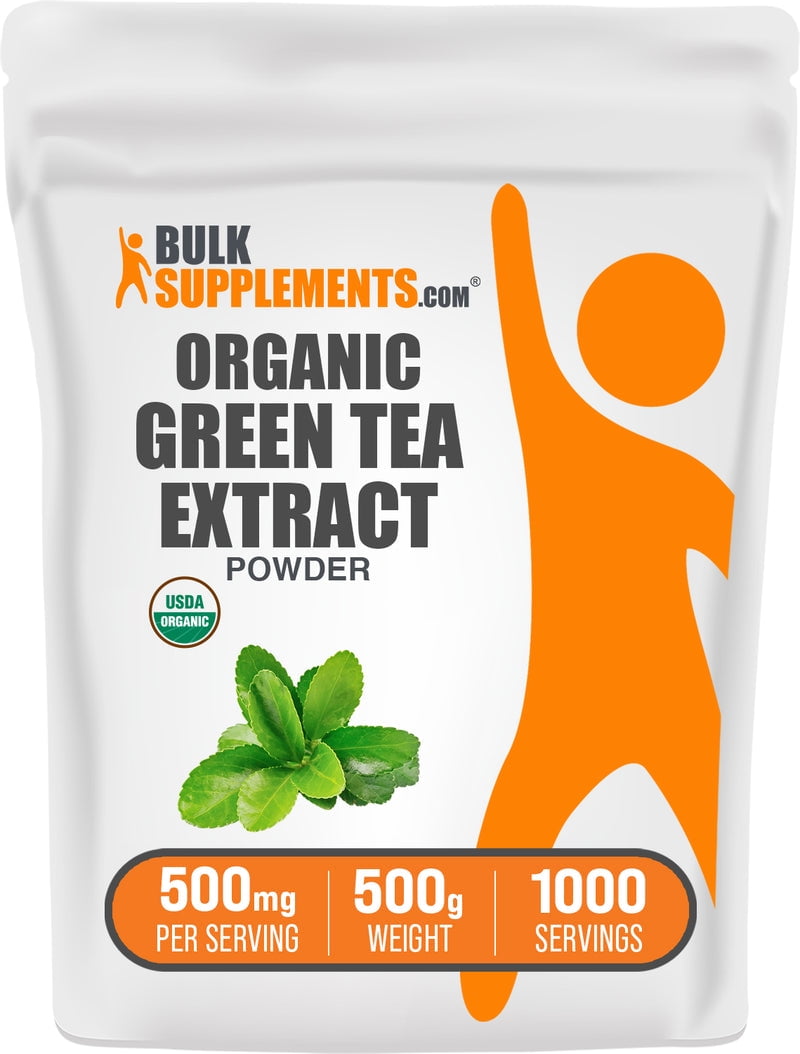 BulkSupplements.com Green Tea Extract Powder, 500mg per Serving, 500 ...