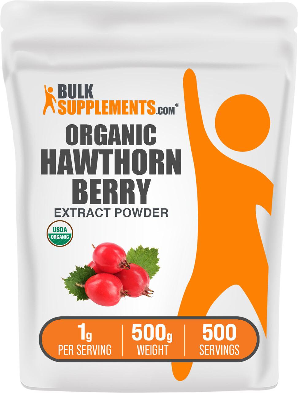 BulkSupplements Organic Hawthorn Berry Extract Powder - 1g per Serving ...