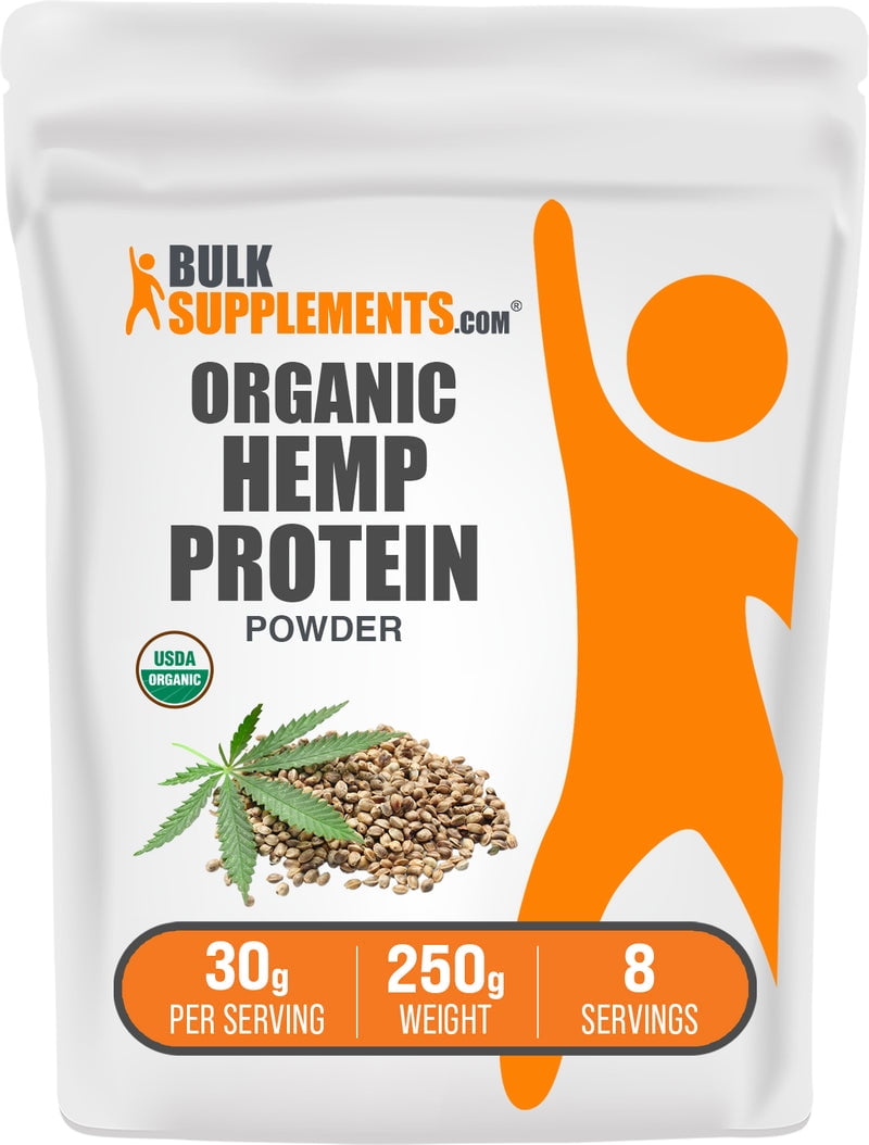 BulkSupplements Organic Hemp Seed Protein Powder - 30g per Serving ...