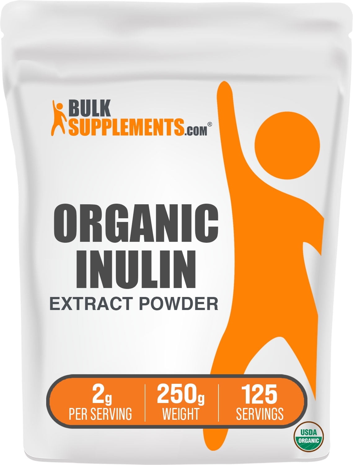 BulkSupplements Organic Inulin Extract Powder - 2g per Serving - 250 ...