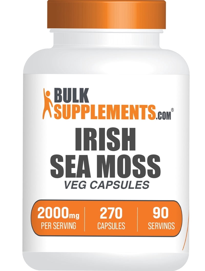 BulkSupplements Irish Sea Moss Capsules - Sea Moss Supplement, Irish ...