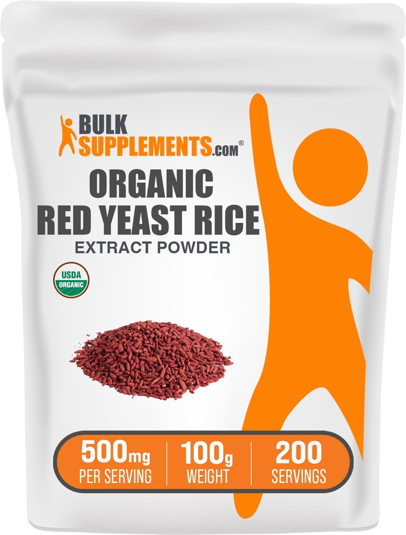 BulkSupplements Organic Red Yeast Rice Extract Powder - 500mg per ...