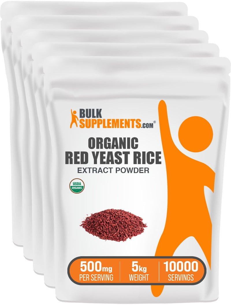 BulkSupplements Organic Red Yeast Rice Extract Powder - 500mg per ...