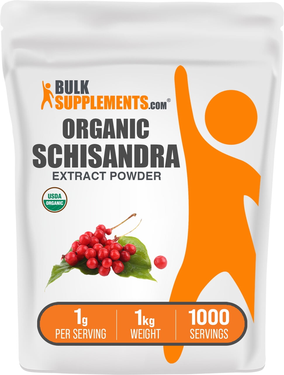 BulkSupplements Organic Schisandra Extract Powder - 1g per Serving - 1 ...