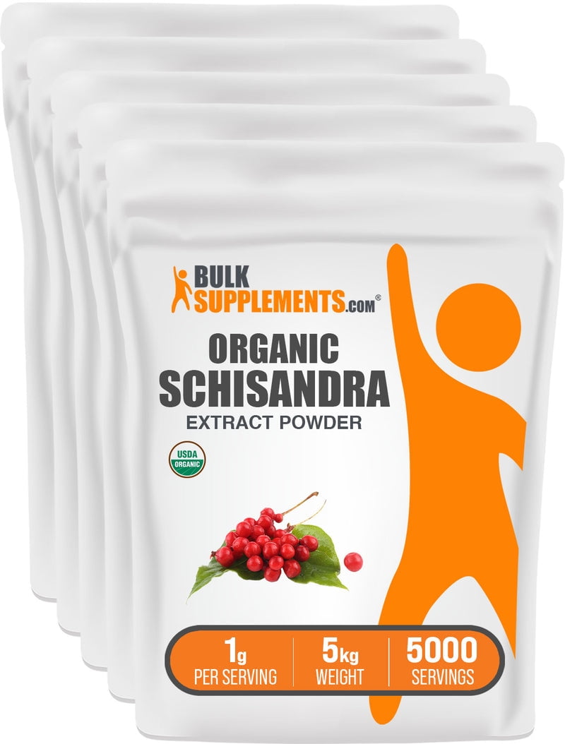 BulkSupplements Organic Schisandra Extract Powder - 1g per Serving - 5 ...