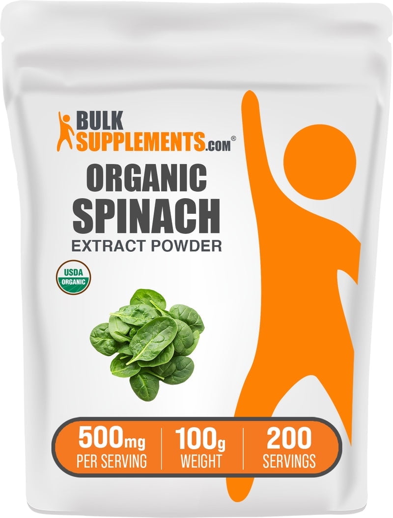 BulkSupplements Spinach Extract Powder, 500mg Per Serving, 100 Grams ...