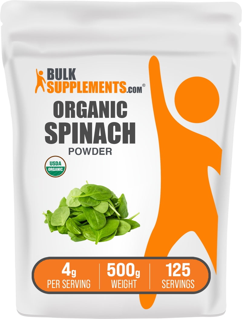 BulkSupplements Organic Spinach Powder - Spinach Supplement, Spinach ...