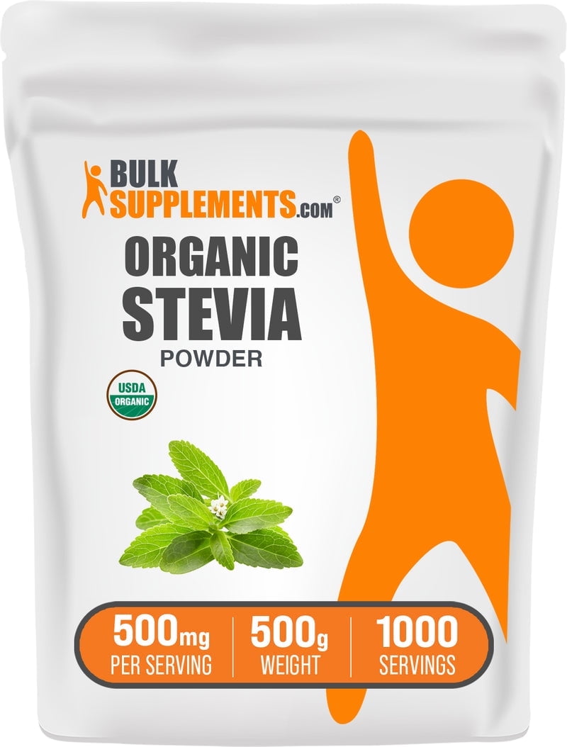 BulkSupplements Organic Stevia Leaf Powder - 2g per Serving - 500 Grams ...