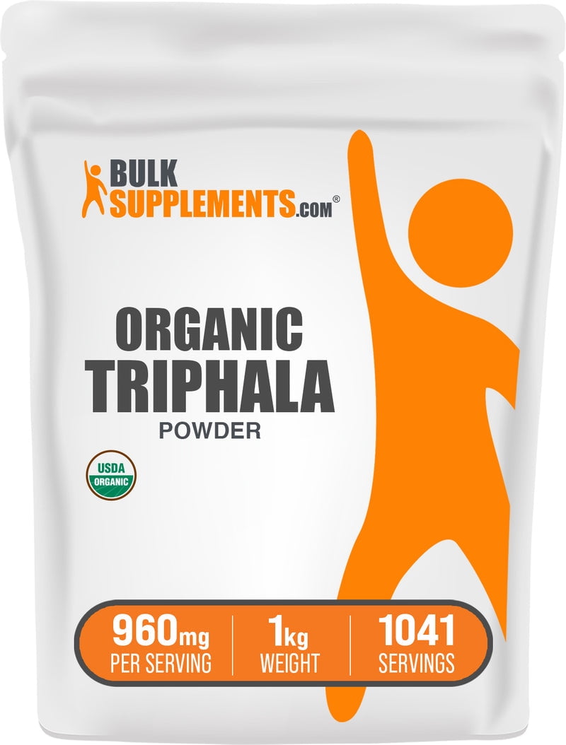 BulkSupplements Organic Triphala Powder - 960mg per Serving - 1 ...