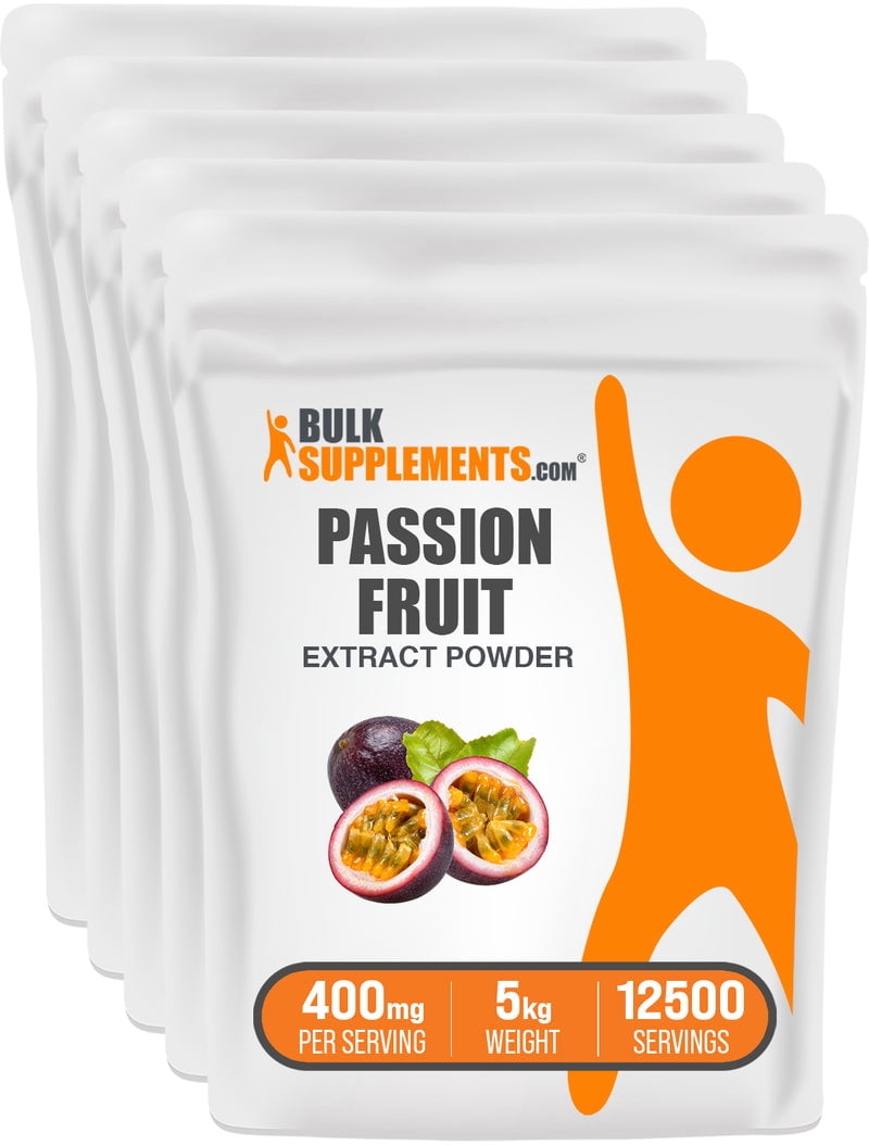BulkSupplements Passion Fruit Extract Powder - 400mg per Serving - 5 ...