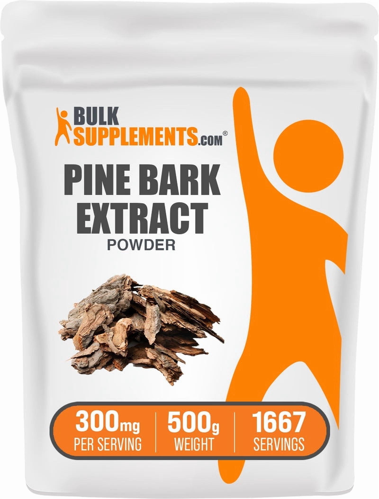 BulkSupplements Pine Bark Extract Powder - 300mg per Serving - 500 ...
