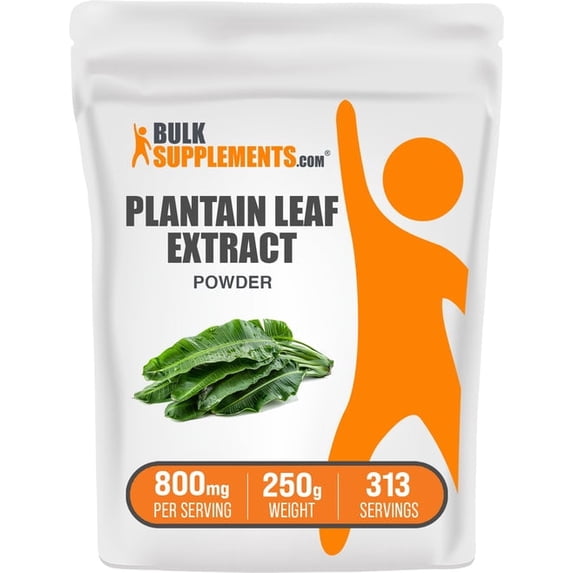 BulkSupplements Plantain Extract Powder - 800mg per Serving - 250 Grams ...
