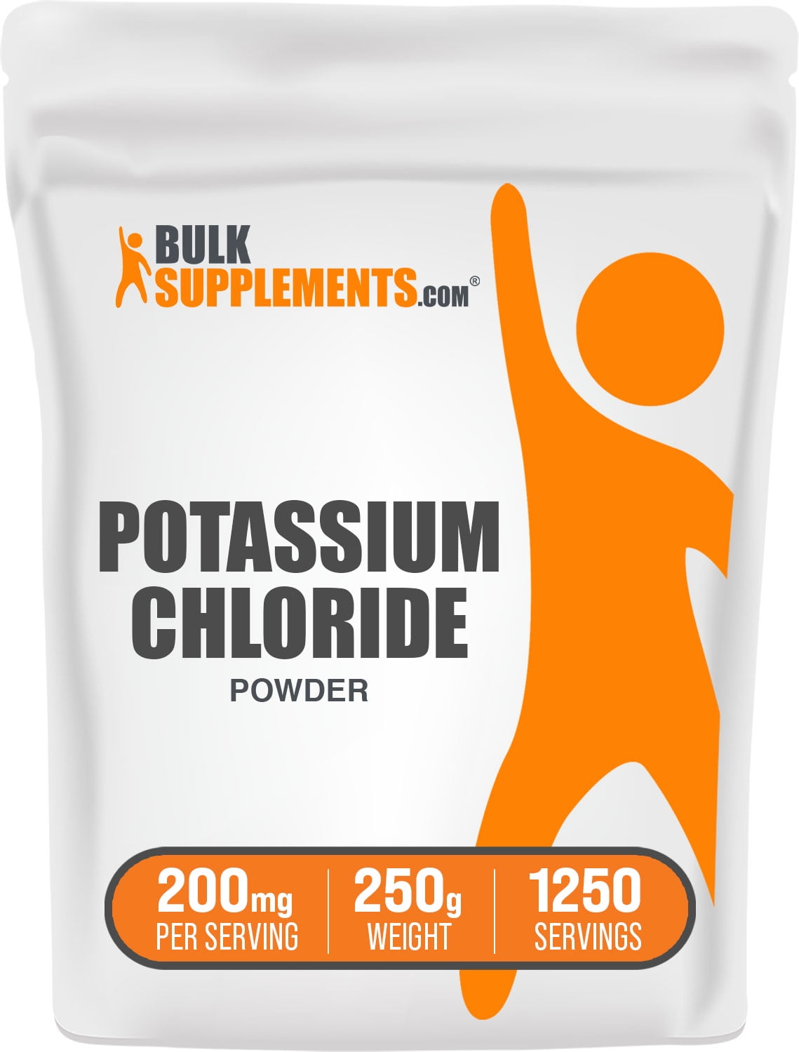 BulkSupplements Potassium Chloride Powder, 200mg - Potassium Supplement ...