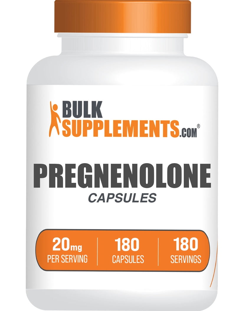 BulkSupplements* Pregnenolone Capsules - 20mg per Serving (180 Capsules ...