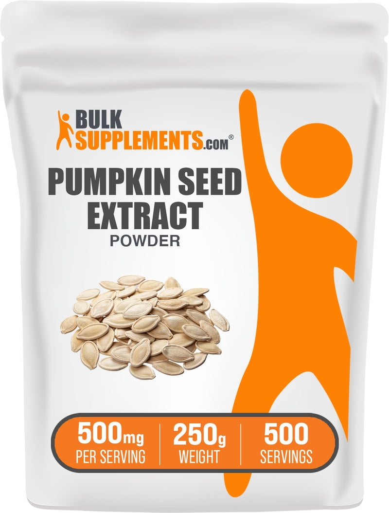 BulkSupplements Pumpkin Seed Extract Powder, 500mg Per Serving, 250 ...