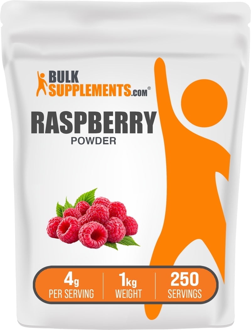 BulkSupplements Raspberry Powder - 4g per Serving - 1 Kilogram (2.2 lbs ...