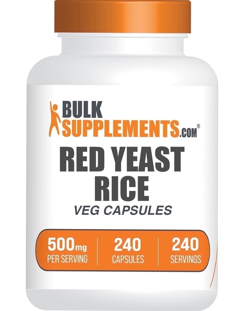BulkSupplements Red Yeast Rice Capsules - Vegan, 500mg per Serving (240 ...