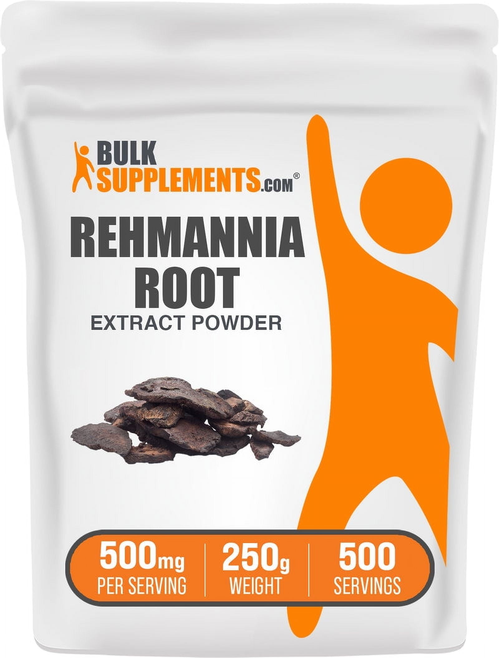 BulkSupplements Rehmannia Root Extract Powder - 500mg per Serving - 250 ...
