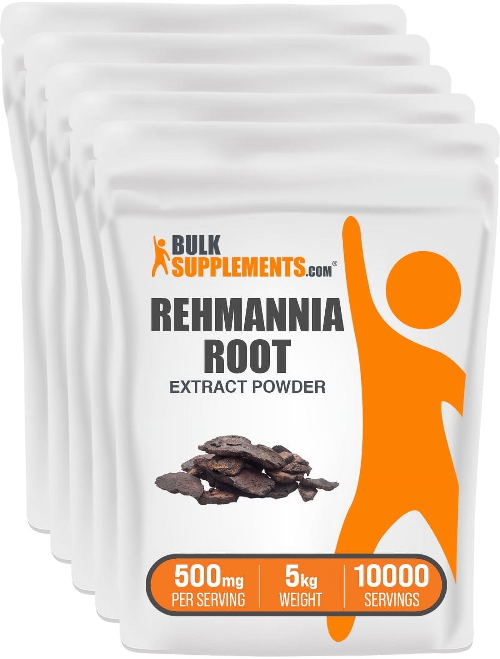BulkSupplements Rehmannia Root Extract Powder - 500mg per Serving - 5 ...