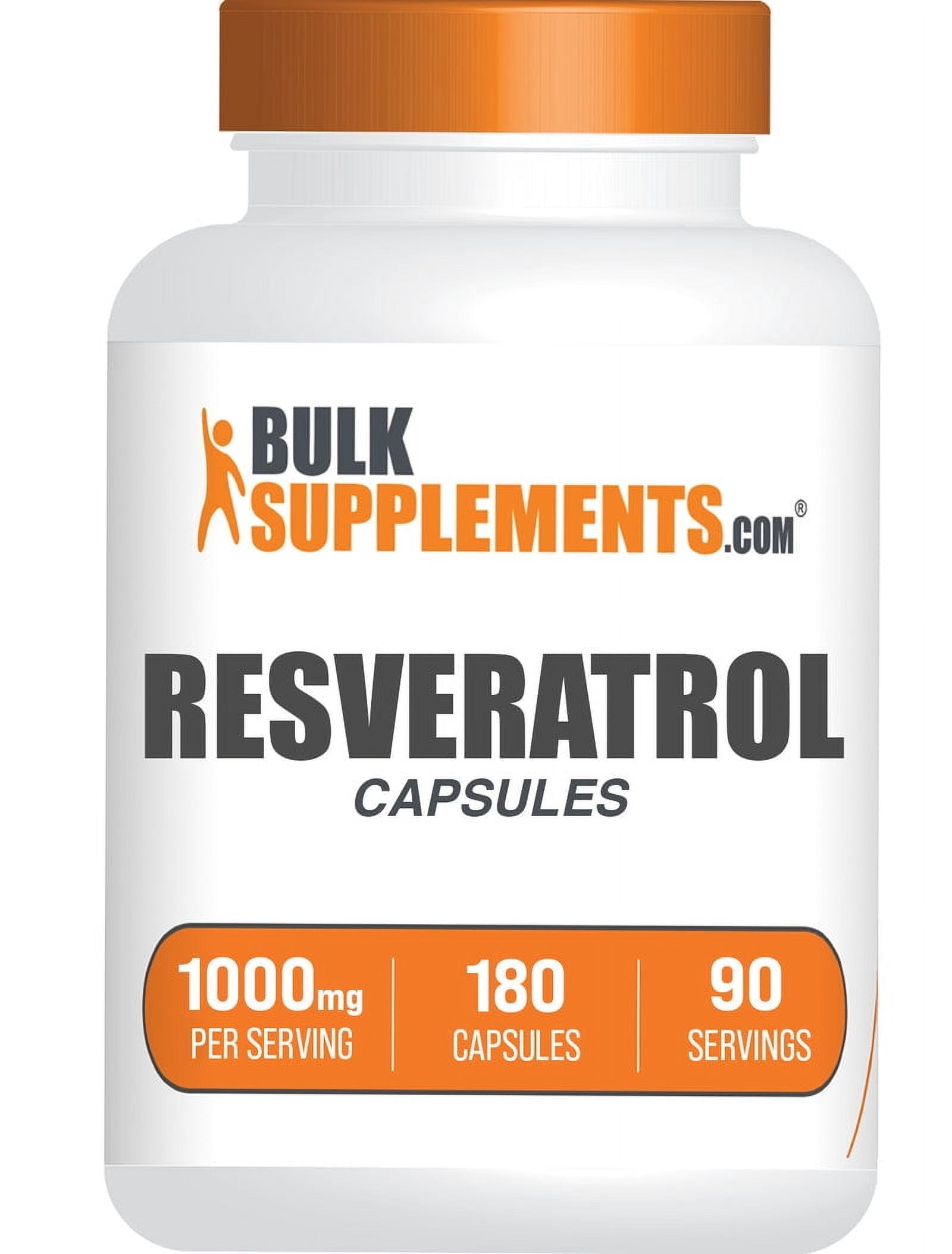 BulkSupplements.com Resveratrol Dietary Health Supplement, 1000mg ...