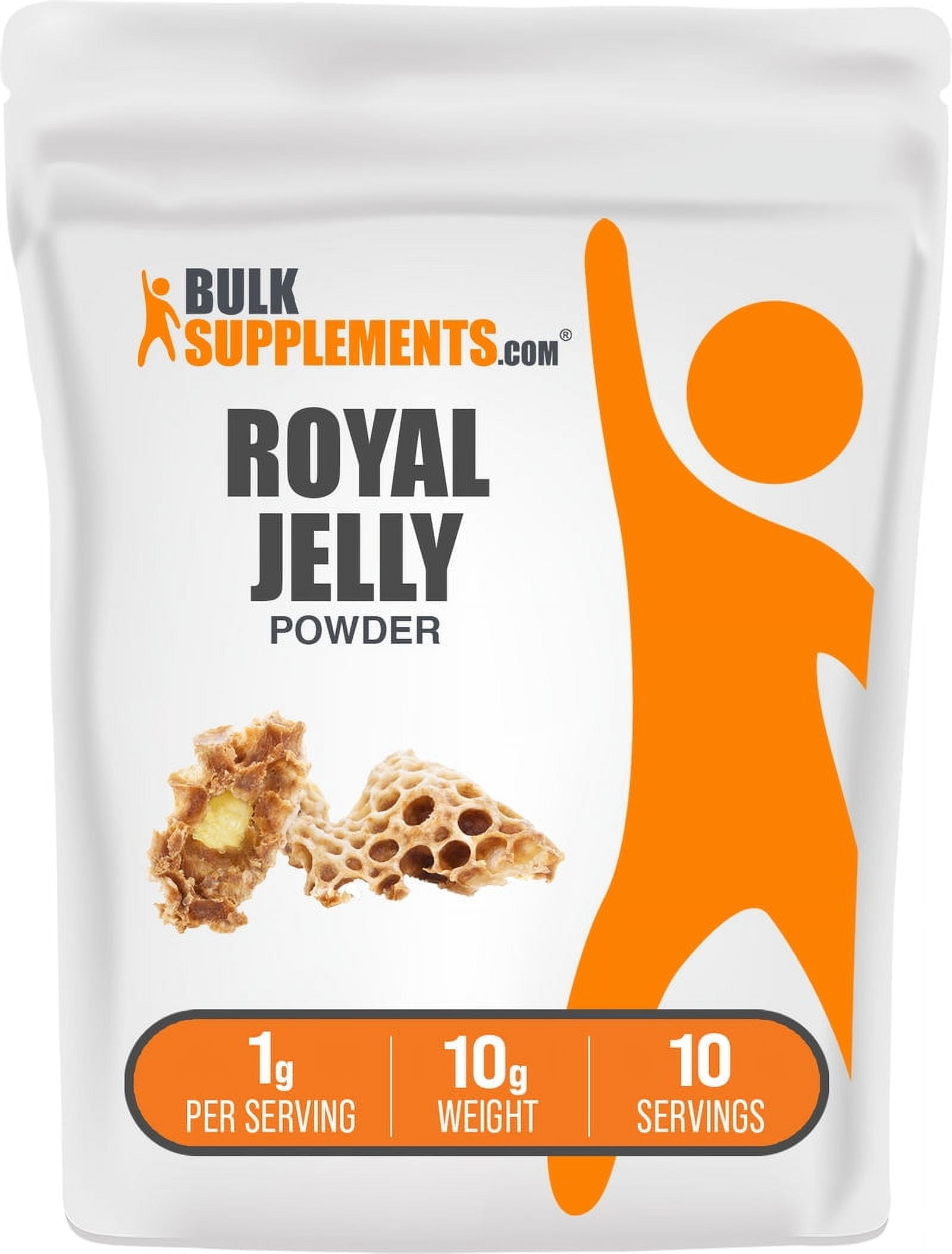 BulkSupplements Royal Jelly Powder - 1g per Serving - 10 Grams (0.4 oz ...