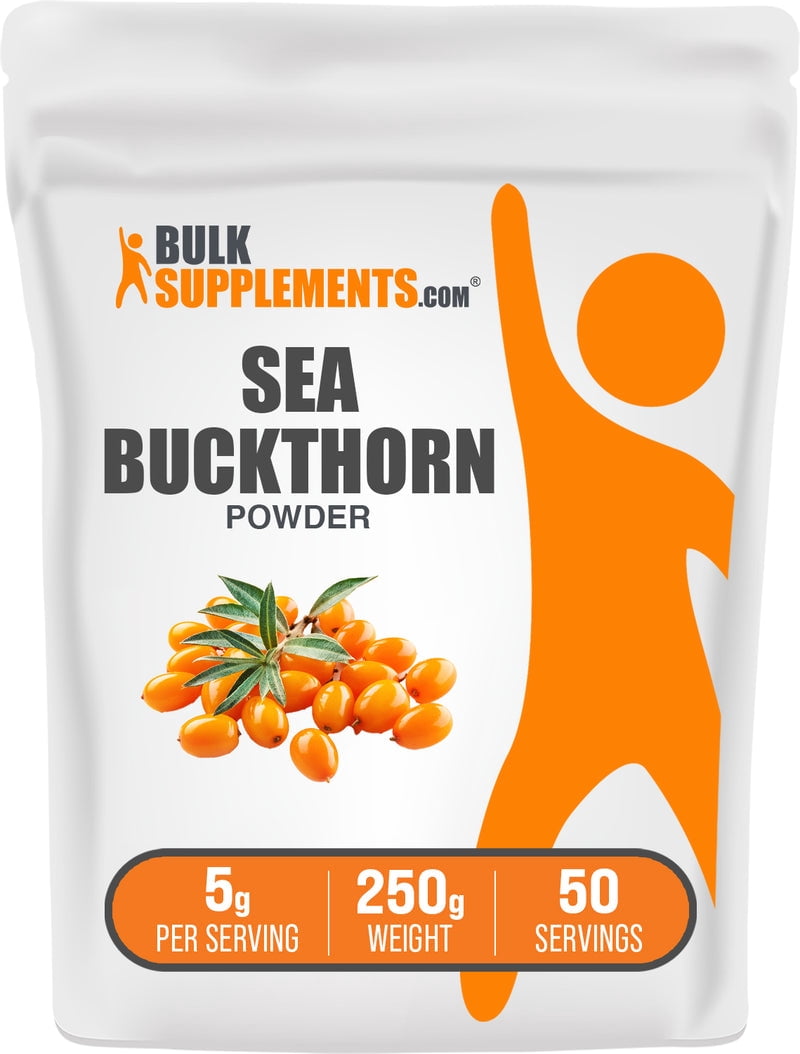 BulkSupplements Sea Buckthorn Powder - 5g per Serving - 250 Grams (8.8 ...