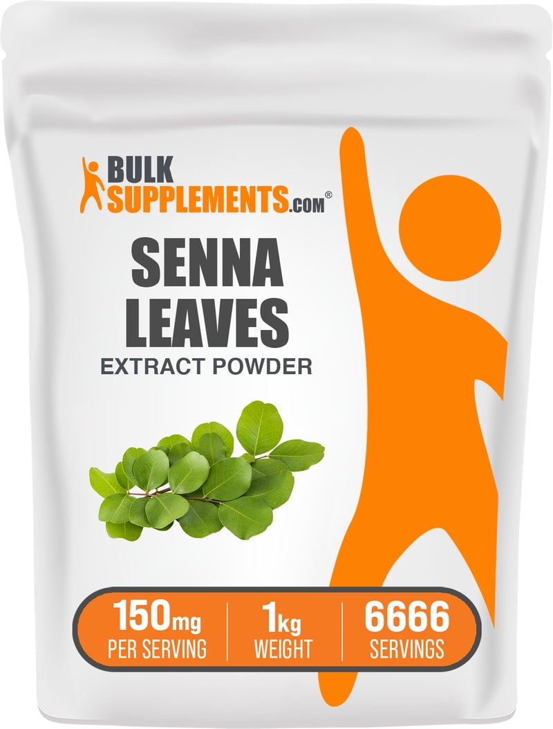 BulkSupplements Senna Leaf Extract Powder - 150mg per Serving - 1 ...