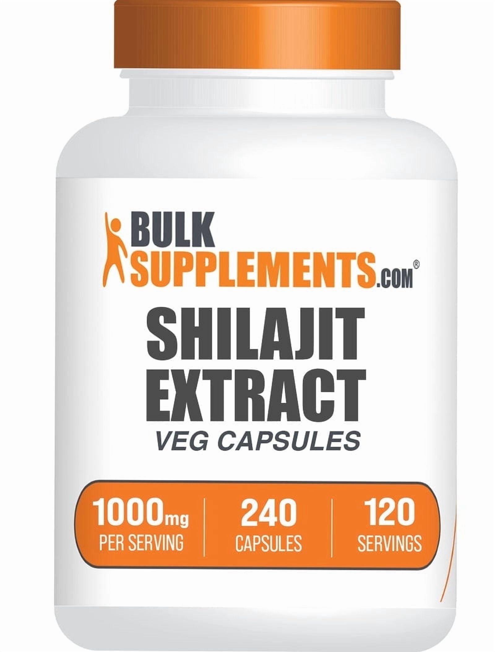 BulkSupplements Shilajit Extract Capsules - Gluten Free, 2 Capsules ...