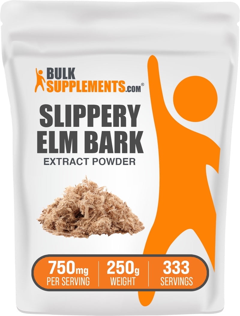 BulkSupplements Slippery Elm Bark Extract Powder Supplement (250 Grams ...