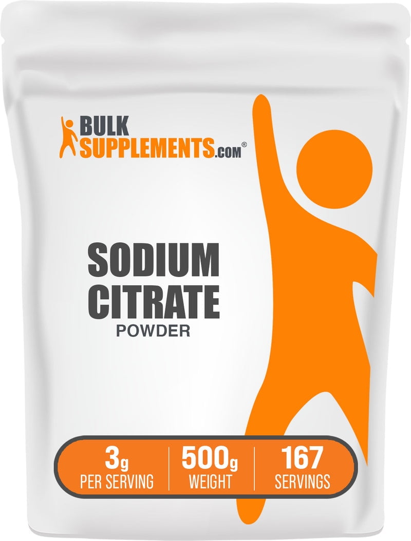 BulkSupplements Sodium Citrate Powder - 3g per Serving - 500 Grams (1.1 ...