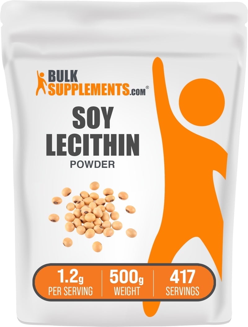 BulkSupplements.com Soy Lecithin Powder 1.2g per Serving 500g ...
