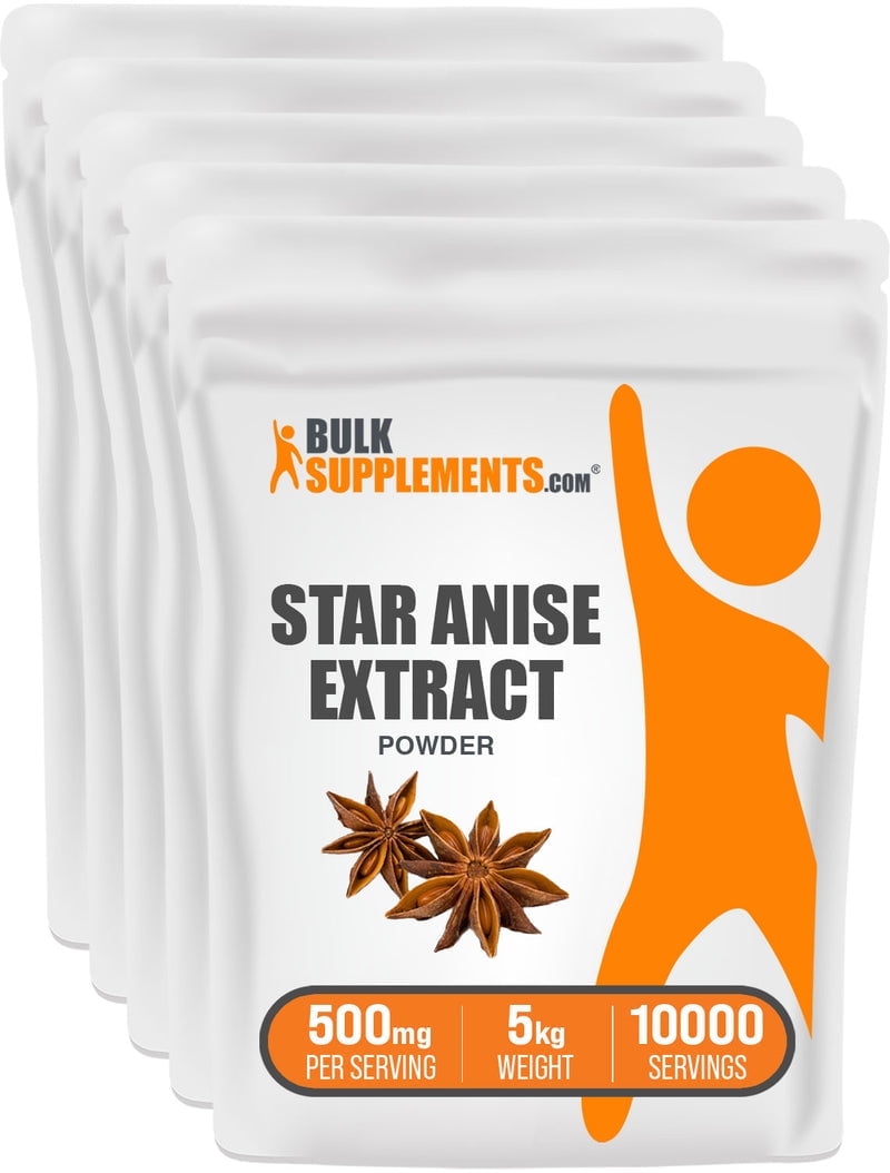 BulkSupplements Star Anise Extract Powder - 500mg per Serving - 5 ...