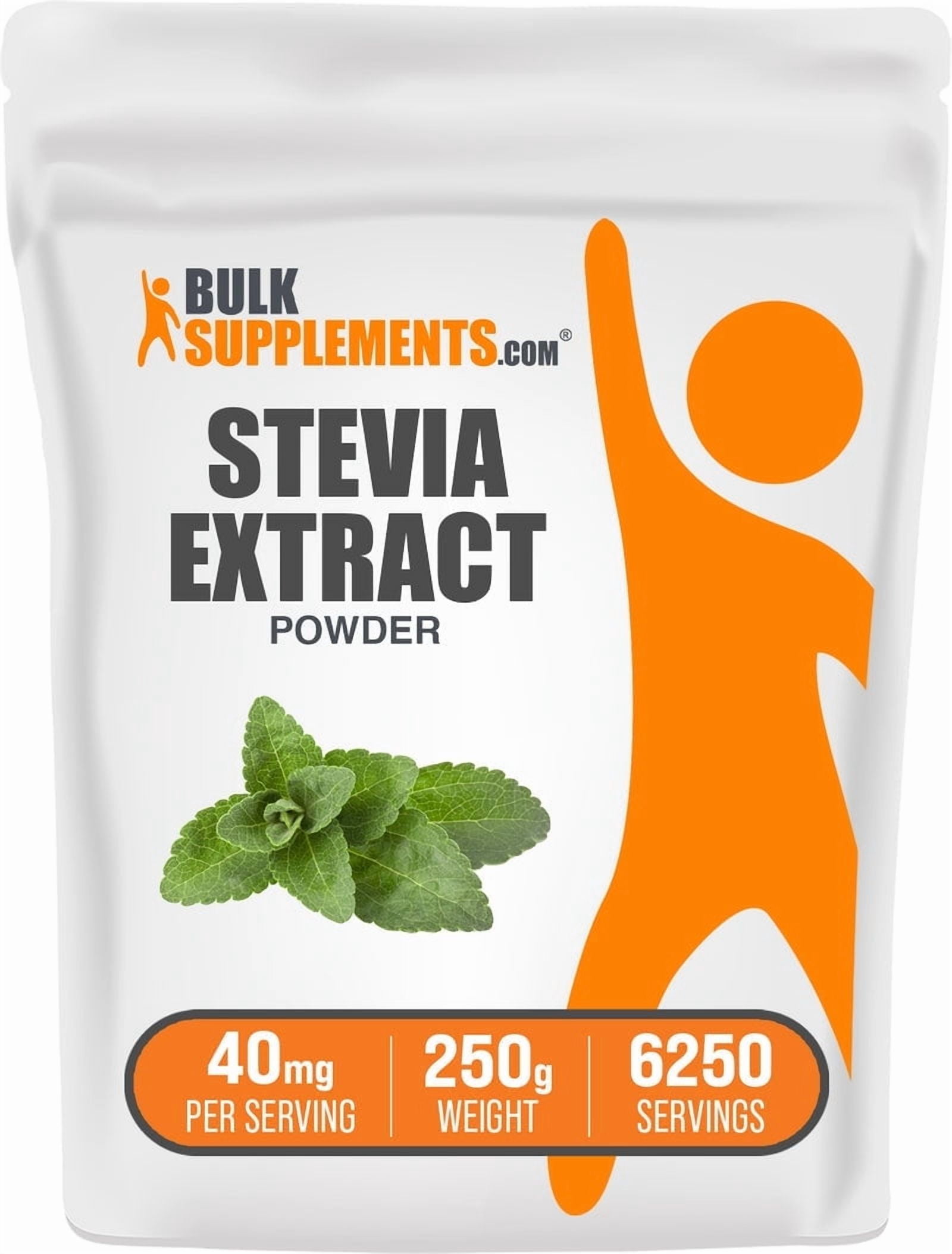 BulkSupplements Stevia Extract Powder - 40mg per Serving - 250 Grams (8 ...