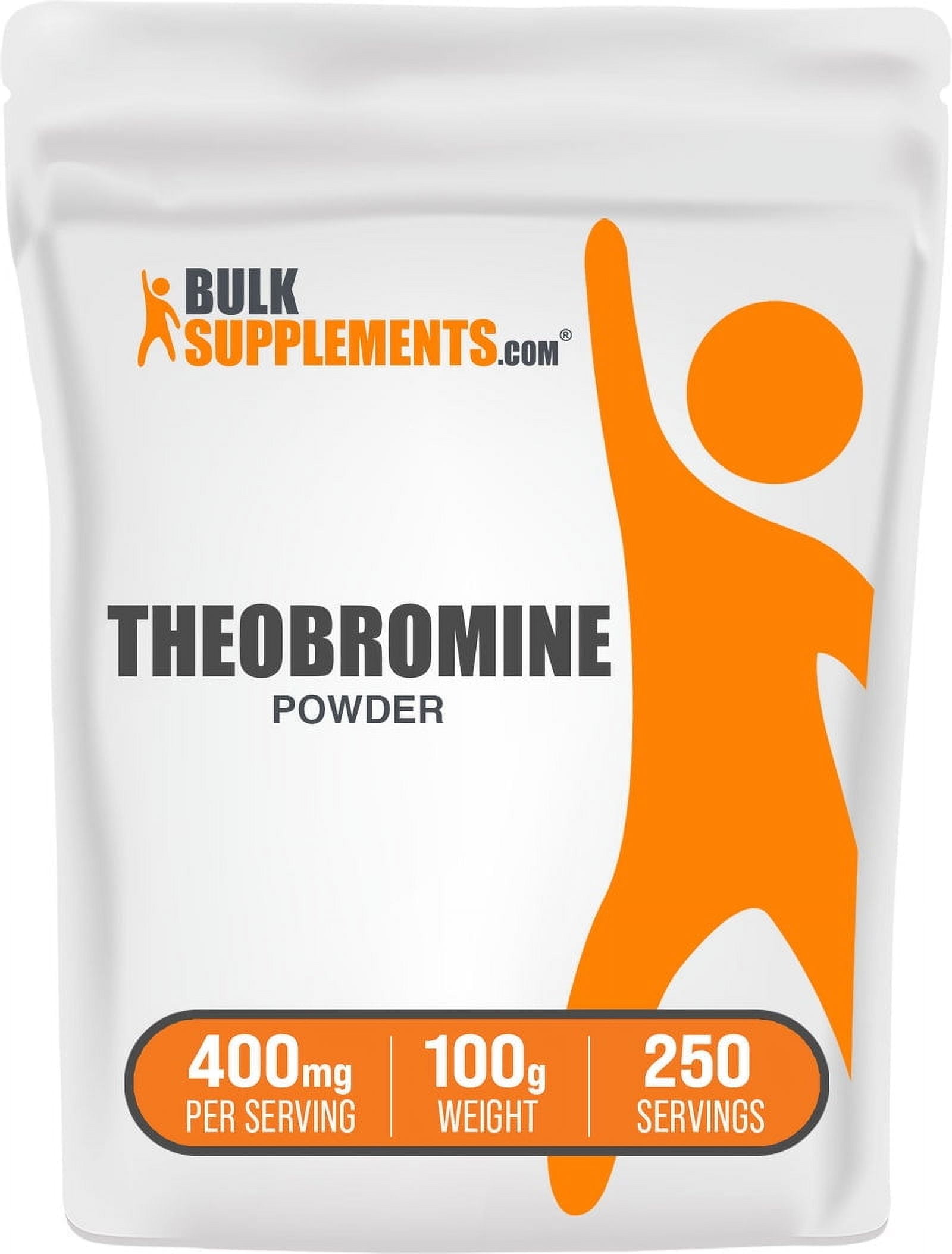 BulkSupplements Theobromine Powder - 400mg per Serving - 100 Grams (3.5 ...