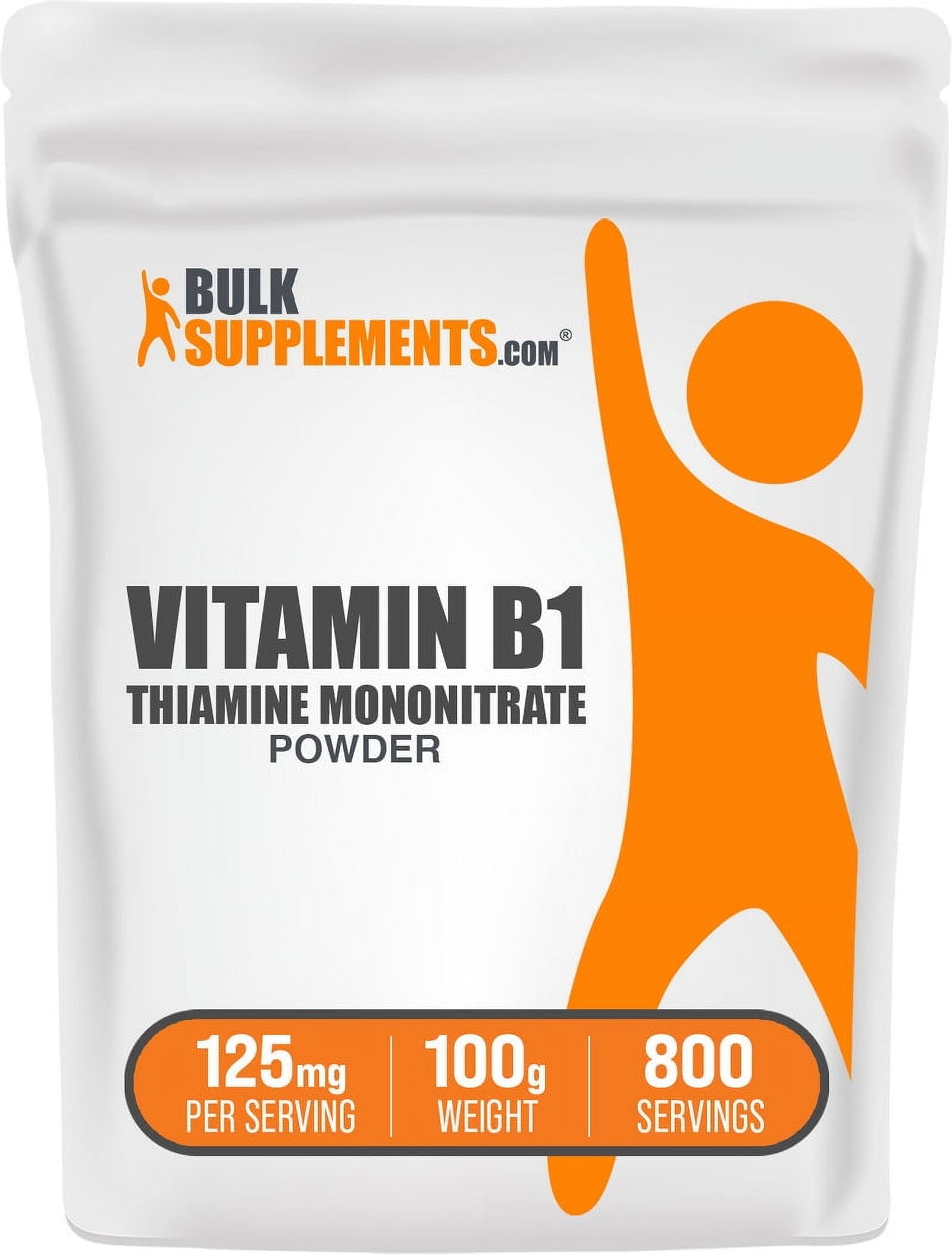 BulkSupplements Thiamine Mononitrate Powder - Vitamin B1, 125mg per ...