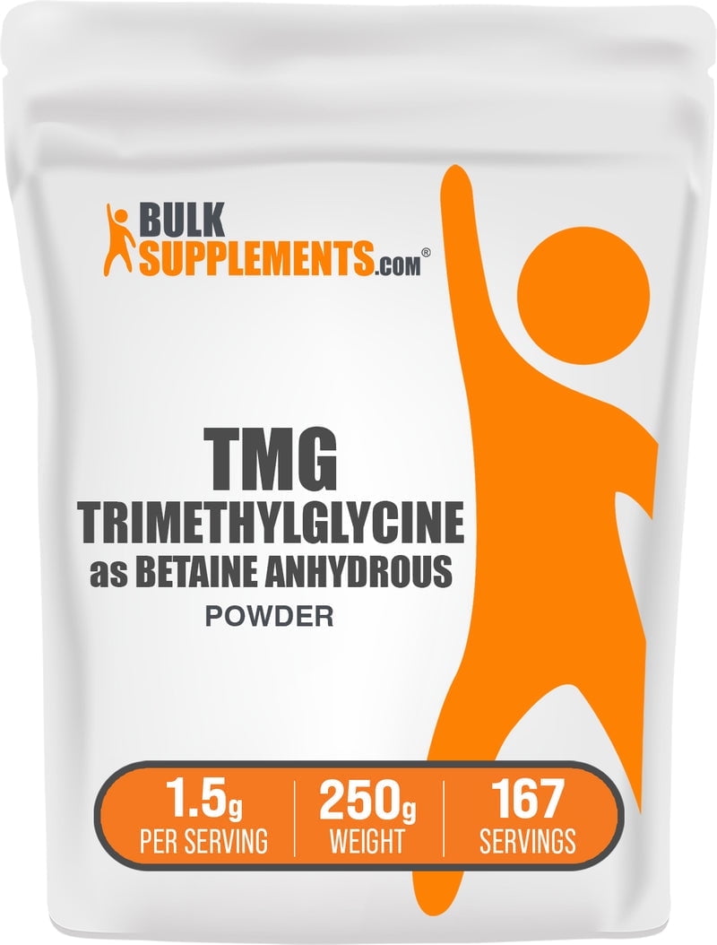 BulkSupplements Trimethylglycine TMG Powder Betaine Anhydrous, 250g, 1 ...