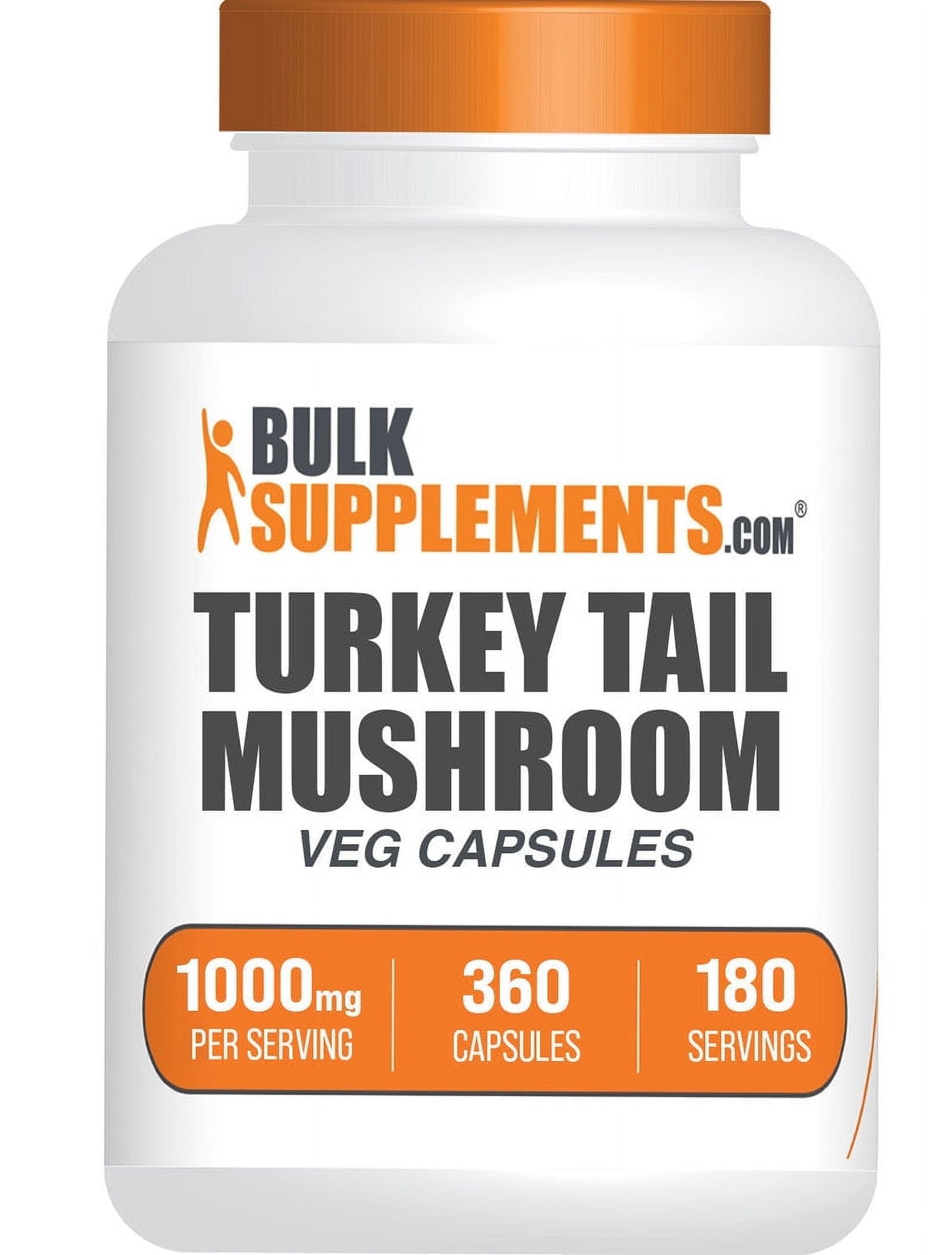 BulkSupplements Turkey Tail Mushroom Extract Capsules - Coriolus ...